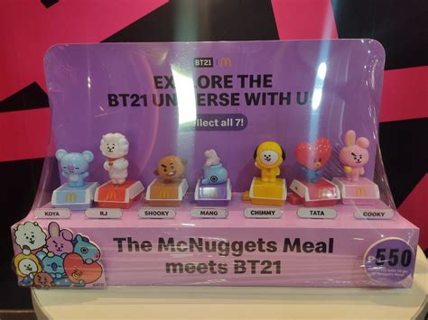 Bt21 Happy Meal Toys Bts Merch 2023 Hobbies And Toys Toys And Games On