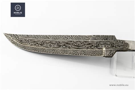 Damascus Pattern Knife Blade Online Knife Store Noblie Collectibles