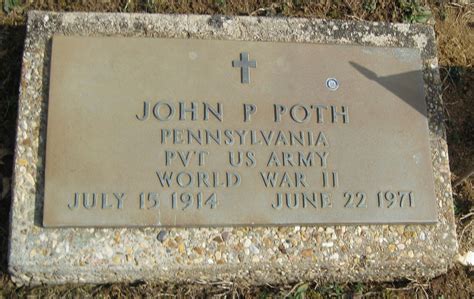 John Philip Poth 1914 1971 Find A Grave Memorial