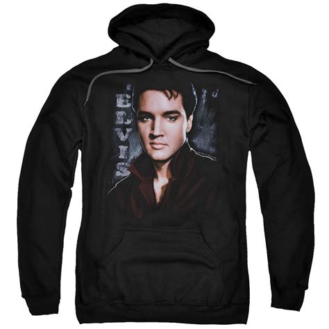 Trevco Elv287 Afth 5 Elvis Presley And Tough Adult Pull Over Hoodie