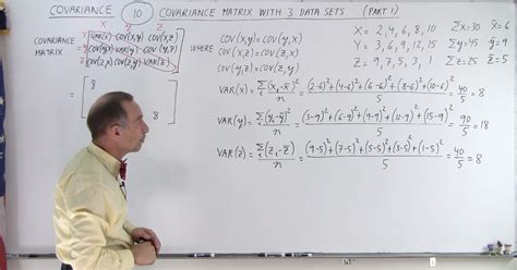 Covariance 10 Of 17 Covariance Matrix With 3 Data Sets Part 1 By Michel Van Biezen