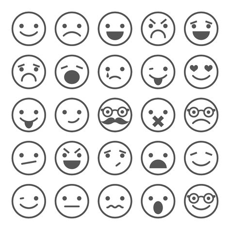 Emotions Clipart Black And White