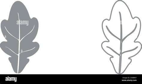 Oak Leaf Icon Stock Vector Image And Art Alamy