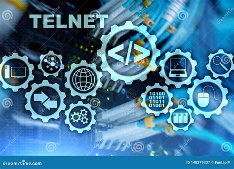 Teletype Network Protocol Telnet Virtual Terminal Client Internet And Network Concept Telnet