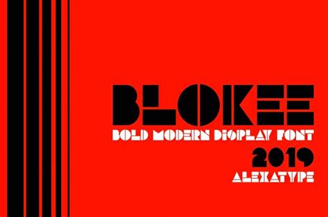 40 Best Block Fonts With Geometric Look