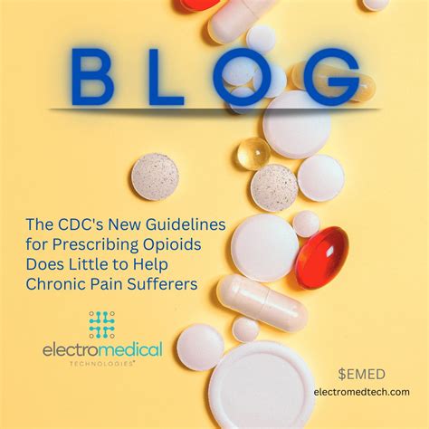 Electromedical Technologies Inc On Linkedin Cdc Emed Chronicpain
