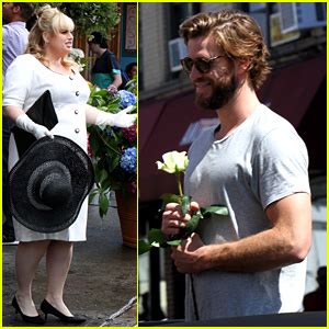 Liam Hemsworth Has A Flower For Rebel Wilson On ‘isnt It Romantic Set