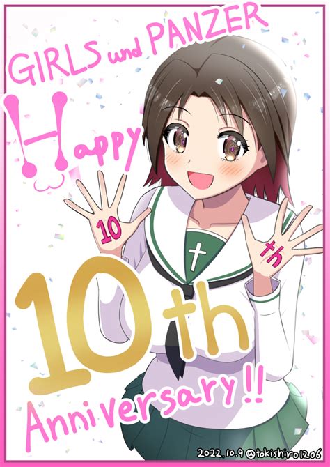 Azusa Celebrating 10th Anniversary Of Girls Und Panzer Rgirlsundpanzer