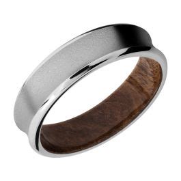 Lashbrook Hwsleevecc6cb Cobalt Chrome And Hardwood Wedding Ring Or Band