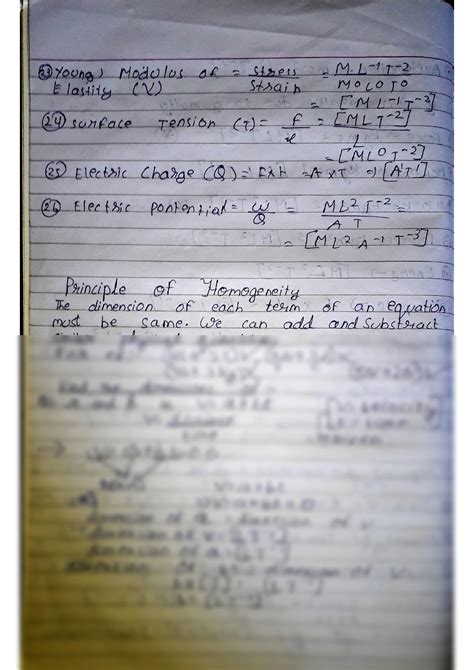 Solution Class 11 Units And Dimensions Studypool