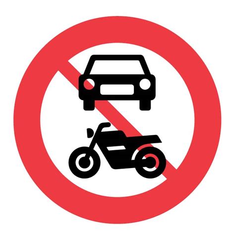 No Motor Vehicles Royalty Free Stock Svg Vector And Clip Art