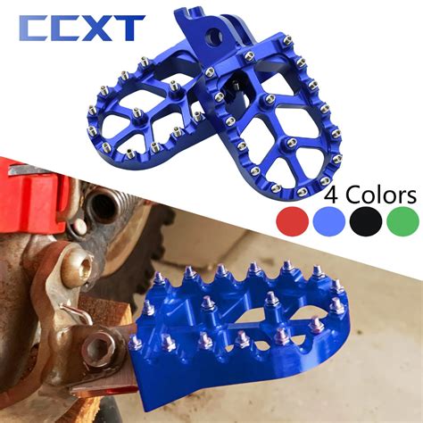 Cnc Nhôm Chân Chốt Còn Lại Bàn Đạp Footpegs Cho Xe Honda Cr125 Cr250