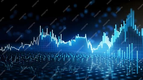 Blue Financial Data Chart And Market Analysis Graph Premium Ai
