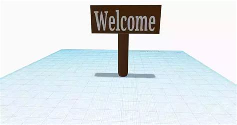 Welcome Sign 3d Model 3d Printable Cgtrader