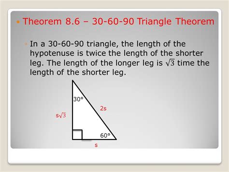 Triangle 30 60 90 Special Right Triangles Formulas 30 60 90 And 45 45