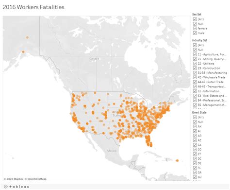 Killed At Work Us Worker Fatality Maps National Council For