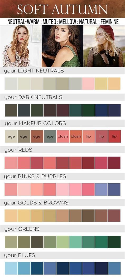 Soft Autumn Color Palette Makeup Colors For Soft Autumn