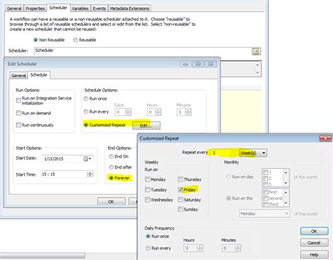 Dwbi Tech Blogs Pradeep Kannadiga Informatica Scheduler How To Schedule Workflow To Run