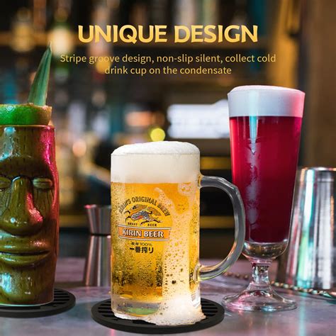 Pvc Soft Rubber Cup Mat Drainage Silicone Cup Mat Circular Heat