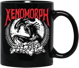 Death Metal Xenomorph 1 Black Coffee Mug Coffee Cups And Mugs