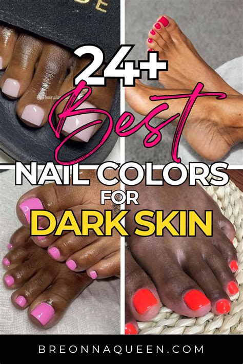 Step Up Your Pedicure Game With These Nail Polish Colors For Dark Skin