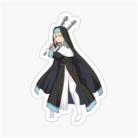 Iris Fire Force Sticker For Sale By Moel Art Redbubble