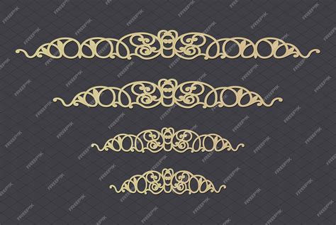 Premium Vector Vector Decorative Wall Panels Set Jali Design Cnc