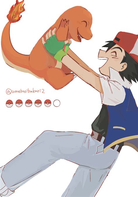 Umebosibakari2 Ash Ketchum Charmander Nintendo Pokemon Pokemon