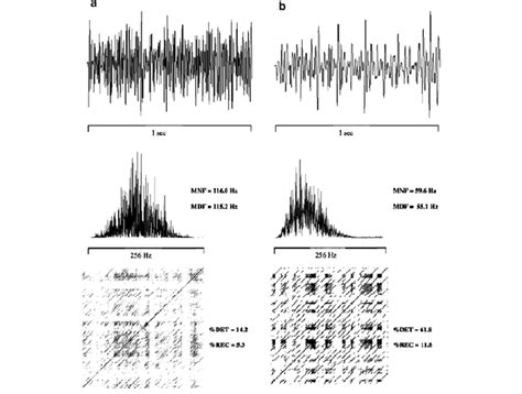 From Top To Bottom Raw Simulated Signals Power Spectra With Mean
