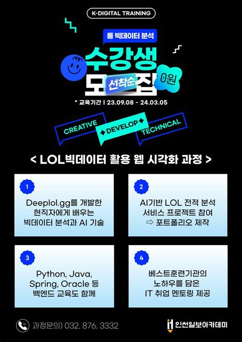 [무료교육 프로젝트] lol빅데이터 활용 웹 시각화 양성과정 공모전 대외활동 링커리어