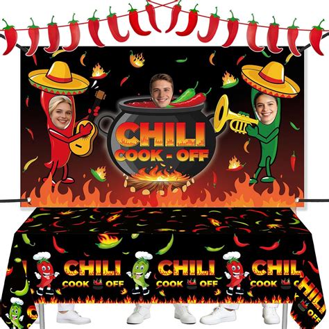 Chili Cook Off Decorations Set Chili Cookoff Banner