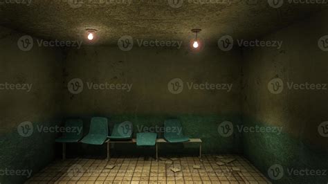 Horror And Creepy Seat Waiting In Front Of The Examination Room In The
