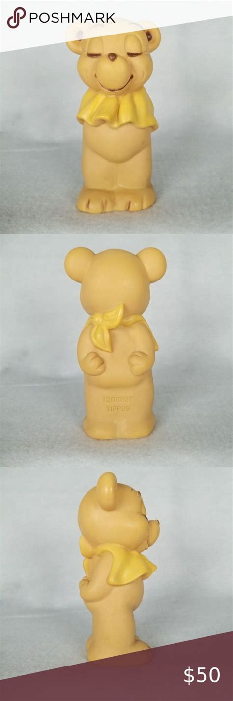 Vintage Tommee Tippee Bear Vinyl Sippy Cup Mascot Figure