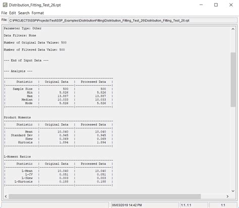 Example 26 Distribution Fitting Analyzing A Paired Data Record Of Hydrologic Model Output
