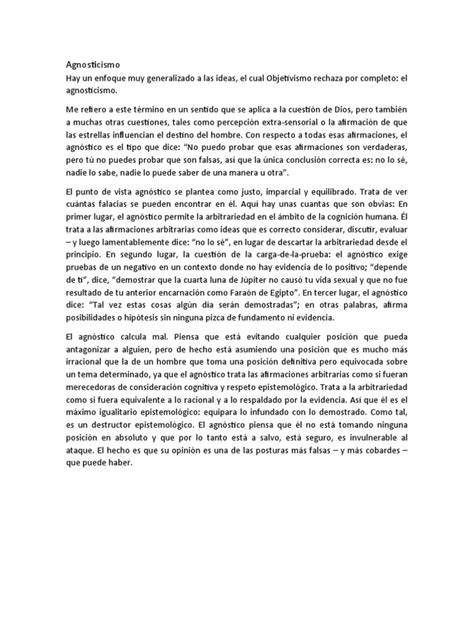 Agnosticismo Pdf