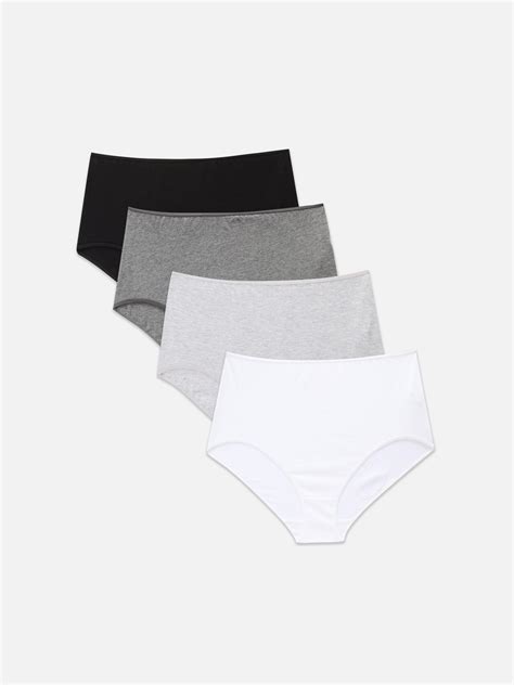 Womens Blackwhite 4pk Full Brief Set Penneys