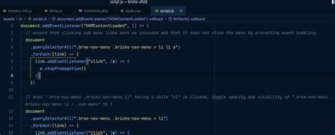 adding menu text after hamburger icon in bricks brickslabs
