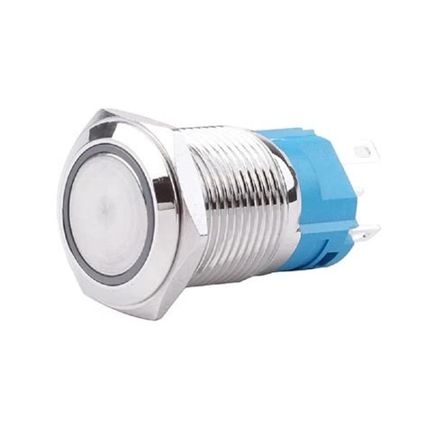 Led Lighted 19mm Stainless Steel Push Button Switch Waterproof Ip66