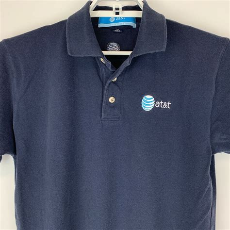 Other Atandt Employee Uniform Polo T Shirt Navy Blue Collection Grailed