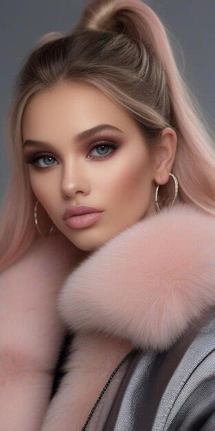 Premium Ai Image Model With Pink Hair