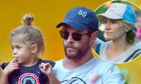 Chris Hemsworth Dotes On Daughter India Rose At Disneyland With Sister