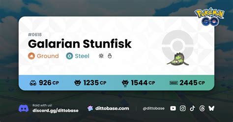 Galarian Stunfisk Pokémon Go Dittobase