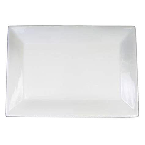 Ceramic White Rectangular Platter Concept Party Rentals Nyc