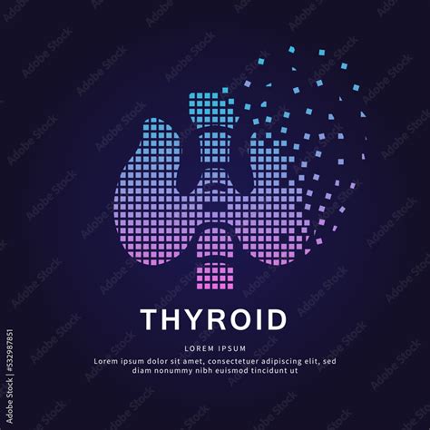 Human Thyroid Medical Structure Creative Simple Line Art Vector Logo
