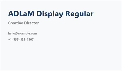 Adlam Display Regular Font Free Download Ttf Otf
