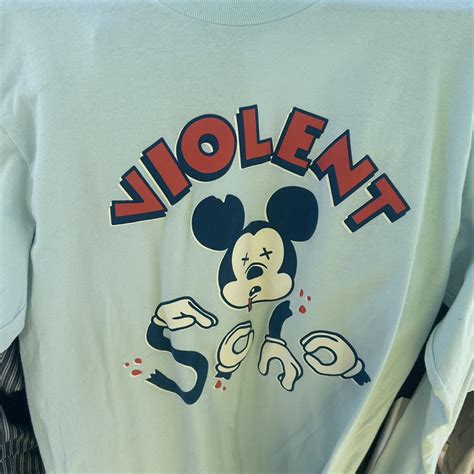 Mickey Mouse Violent Soap Long Sleeve Tee Depop