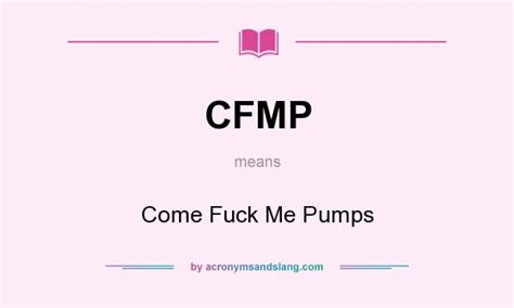 Cfmp Come Fuck Me Pumps In Undefined By