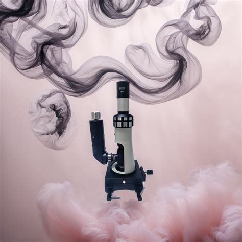 Stereo Microscope With Integrated Light Source And Battery For Metallography Portable