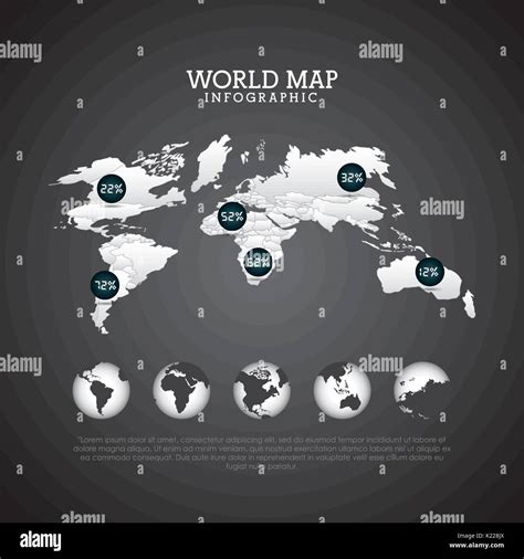 World Map Design Stock Vector Image Art Alamy