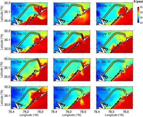 Simulated Estuary Surface Salinity Compared To Ferrymon Salinity